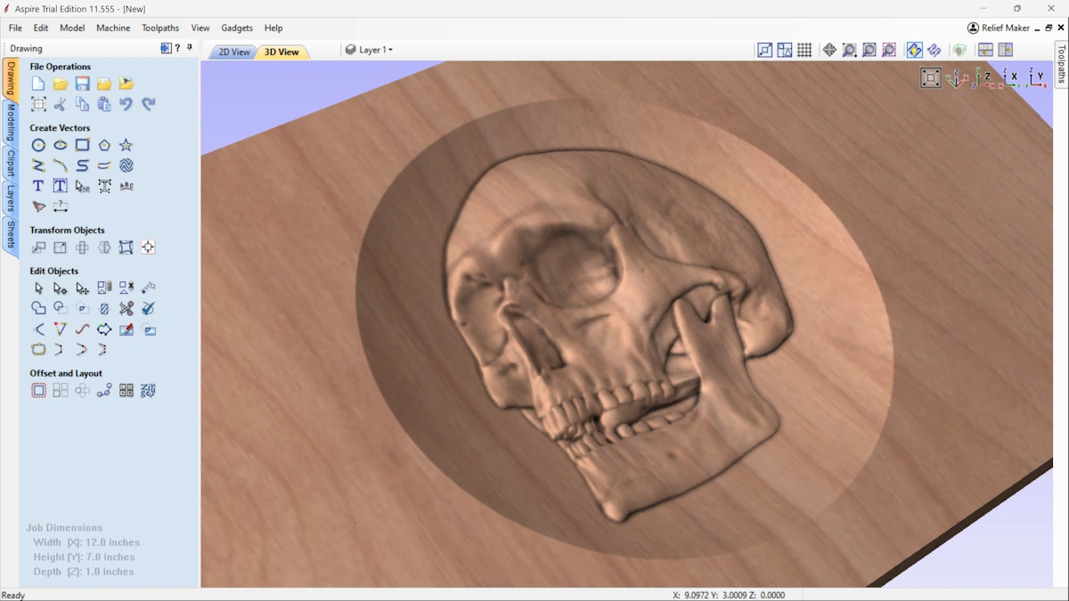 Reliefs in Aspire - www.reliefmaker.com