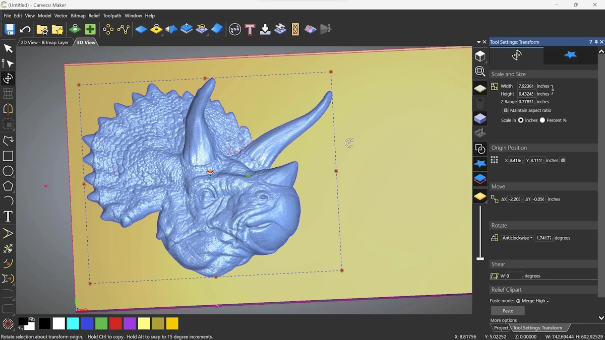 Reliefs in Carveco - www.reliefmaker.com