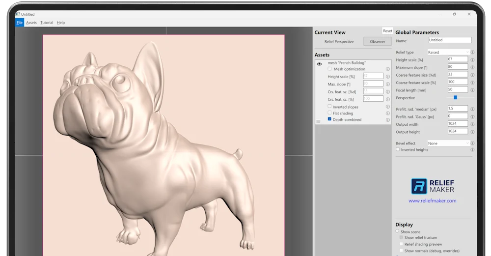 Relief Maker - Create 3D reliefs for your projects
