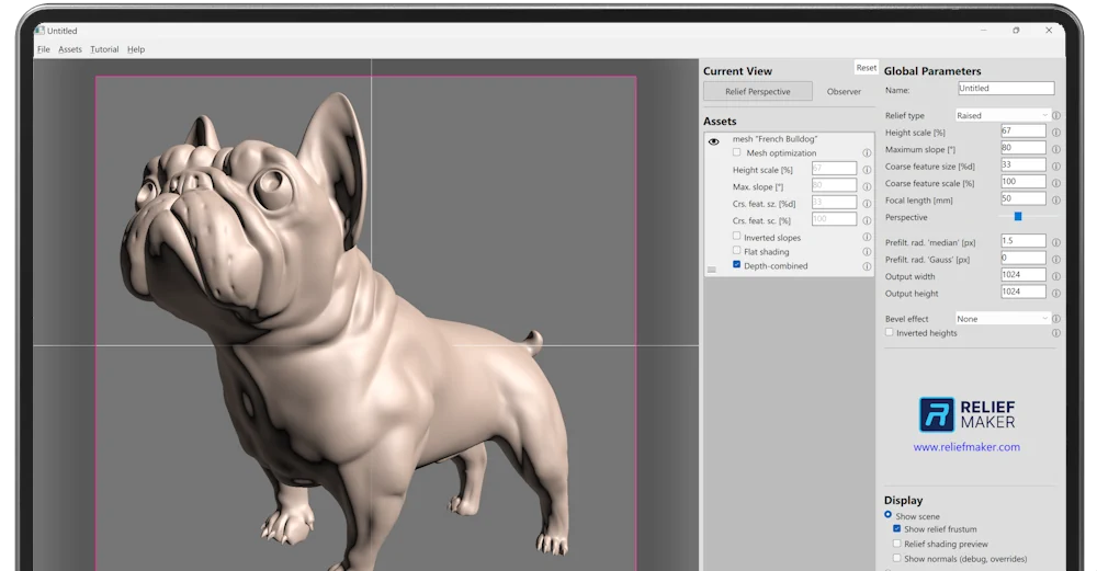 Relief Maker - Create 3D reliefs for your projects